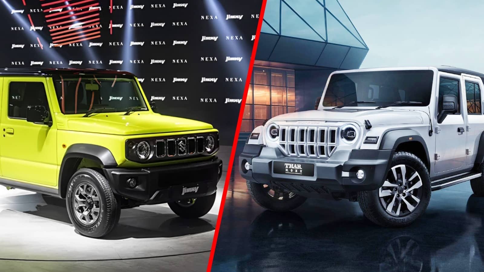 Thar Roxx vs Jimny: Mahindra Thar Roxx vs Maruti Suzuki Jimny: which ...