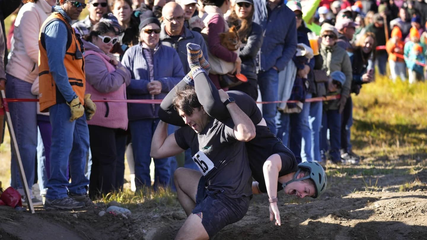 Mud, Beer and Cash: Annual Wife-Carrying Championship Attracts ...