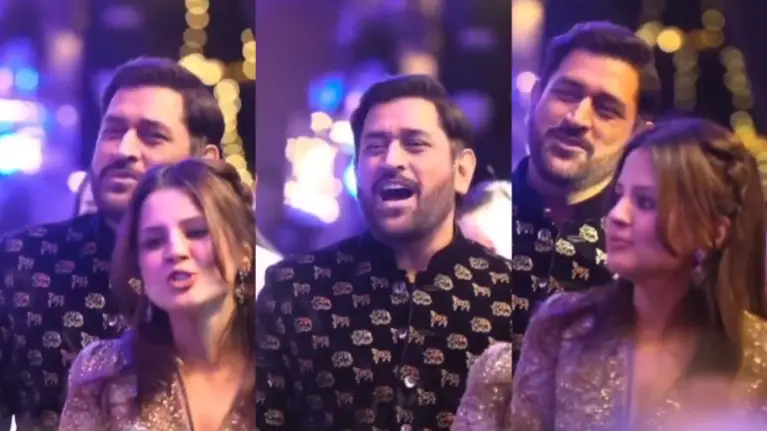 MS Dhoni Sings 'Tu Jaane Na' With Wife Sakshi During Rishabh Pant's ...
