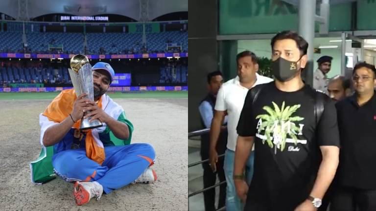 MS Dhoni Walks Away From Commenting on Rohit Sharma & Team India's Success In Champions Trophy ...