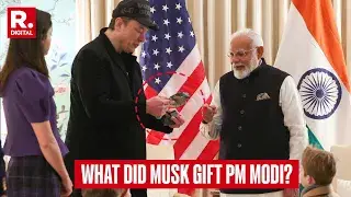 VIDEO: Elon Musk Surprises PM Modi With Epic Gift, PM Returns Favour ...