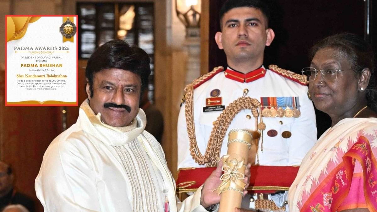 Daaku Maharaaj Actor Nandamuri Balakrishna Receives India's Third-Highest Civilian Award Padma ...