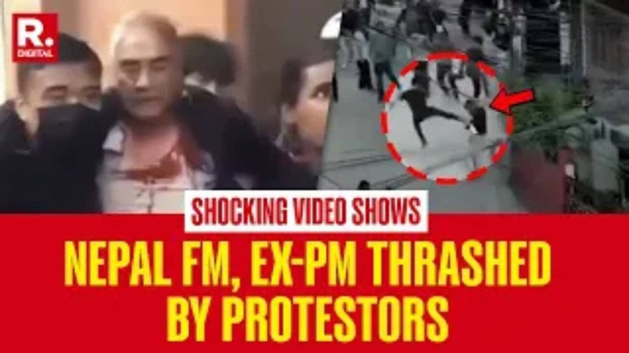 Nepal Protests: Angry Mob Attacks FM Bishnu Paudel, Also Assaults Ex-PM ...
