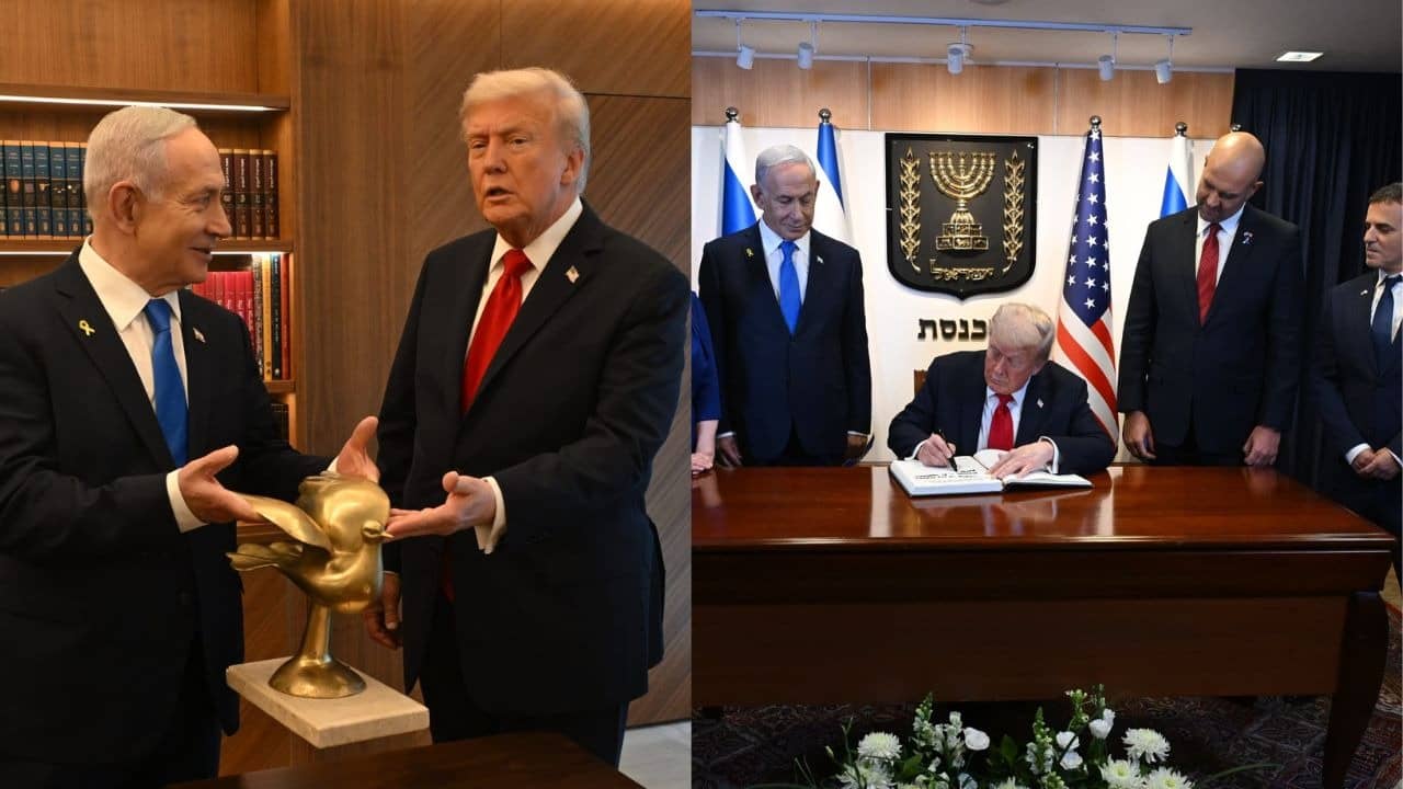 Benjamin Netanyahu Honours President Trump With a Golden Offering Amid ...