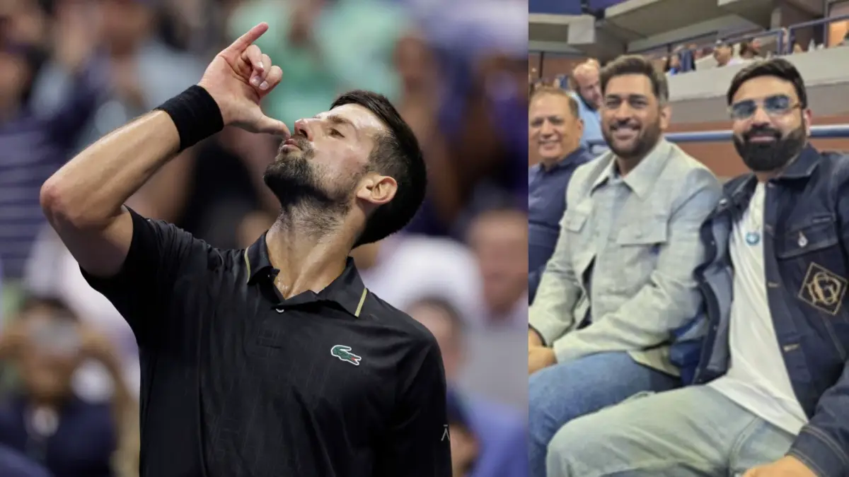WATCH: MS Dhoni Makes Surprise Visit To The US Open, Ex-India Skipper Watches Novak Djokovic vs ...