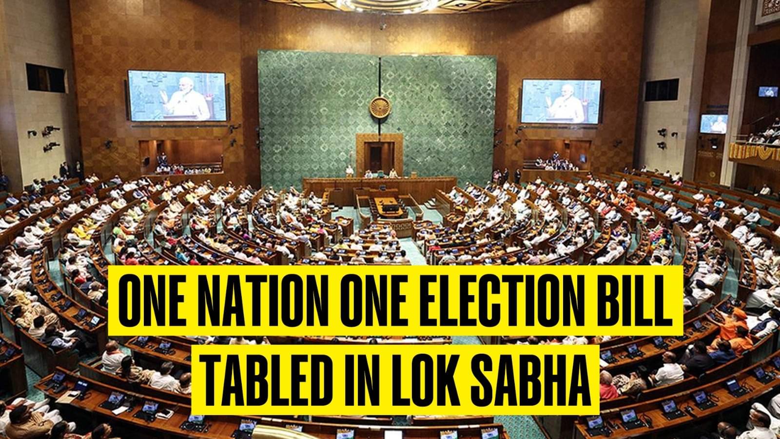 One Nation, One Election Bill Tabled in Lok Sabha, To Be Sent to JPC ...