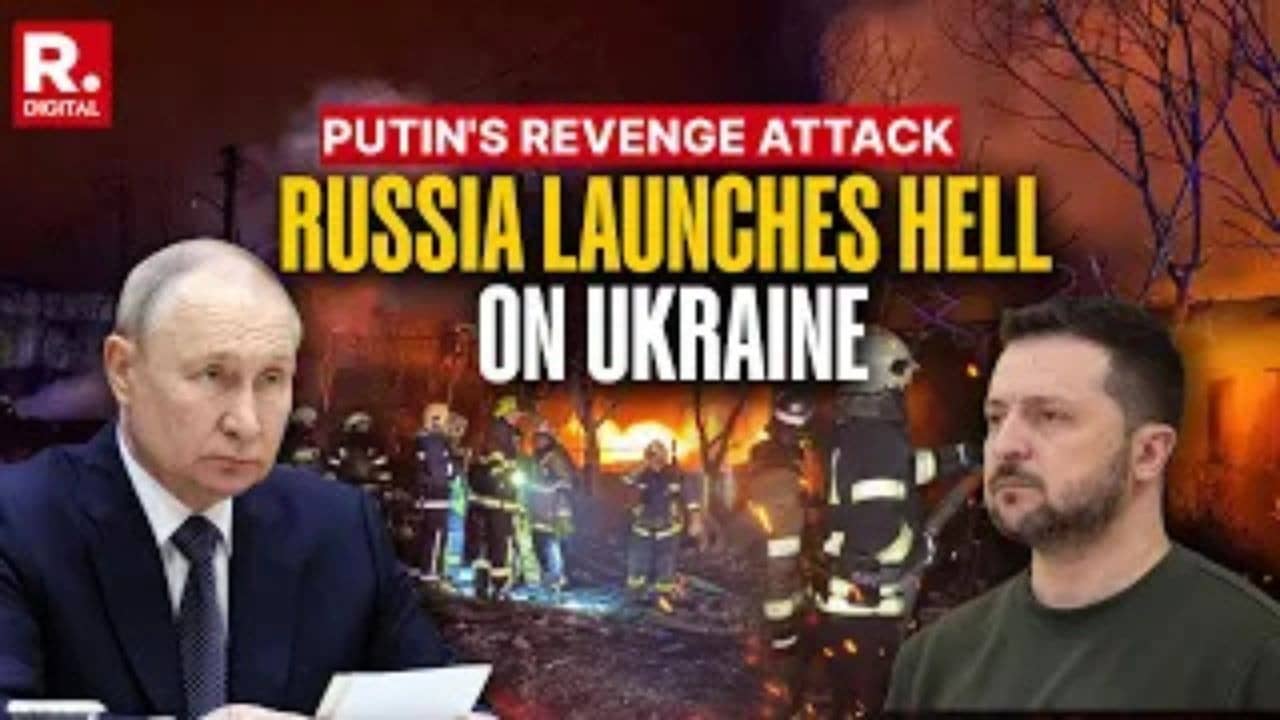 Russia Launches Massive Drone Strike on Ukraine: Putin’s Revenge for Op ...