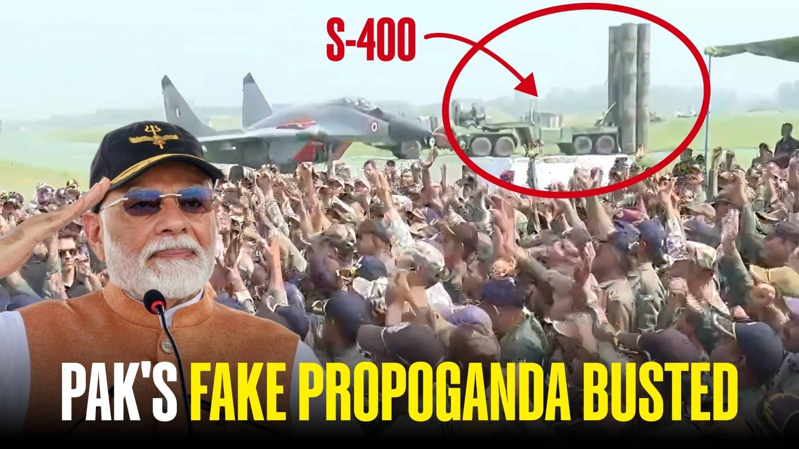 PM Modi Walks Through Adampur Air Base, Shatters Pakistan’s Bluff With S-400 Show of Strength ...