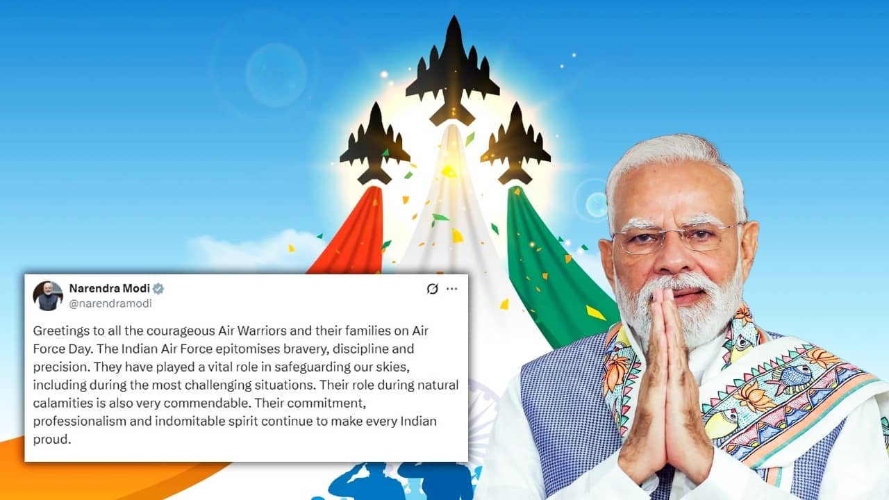PM Modi Extends Greetings On Air Force Day: Their Indomitable Spirit ...