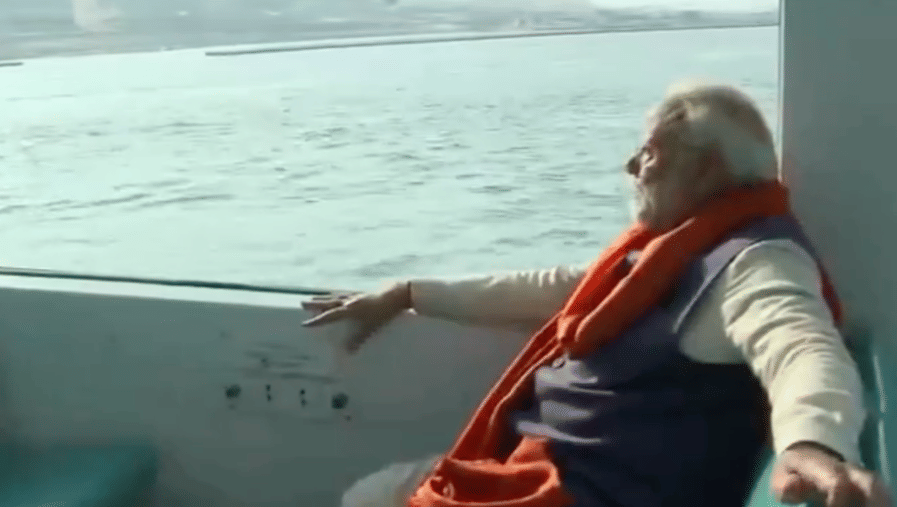 PM Modi Takes Cruise Ride In Prayagraj Ahead Of Maha Kumbh 2025 | Watch ...