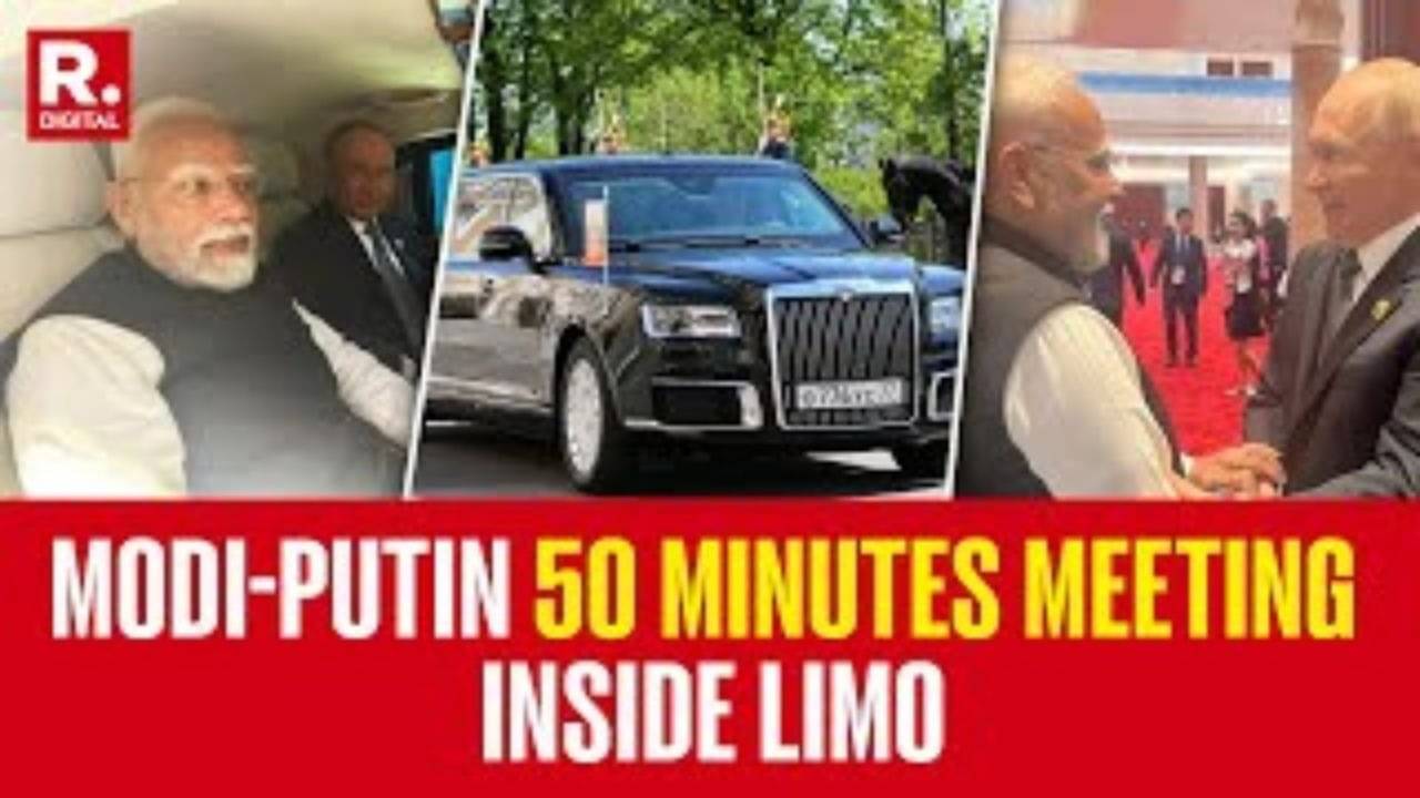 PM Modi, Putin Hold 50-Minute Talk Inside Putin's Limousine Aurus Senat | Republic World