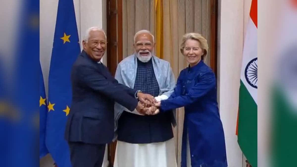 Prime Minister Narendra Modi Meets EU Leaders Ursula Von Der Leyen ...