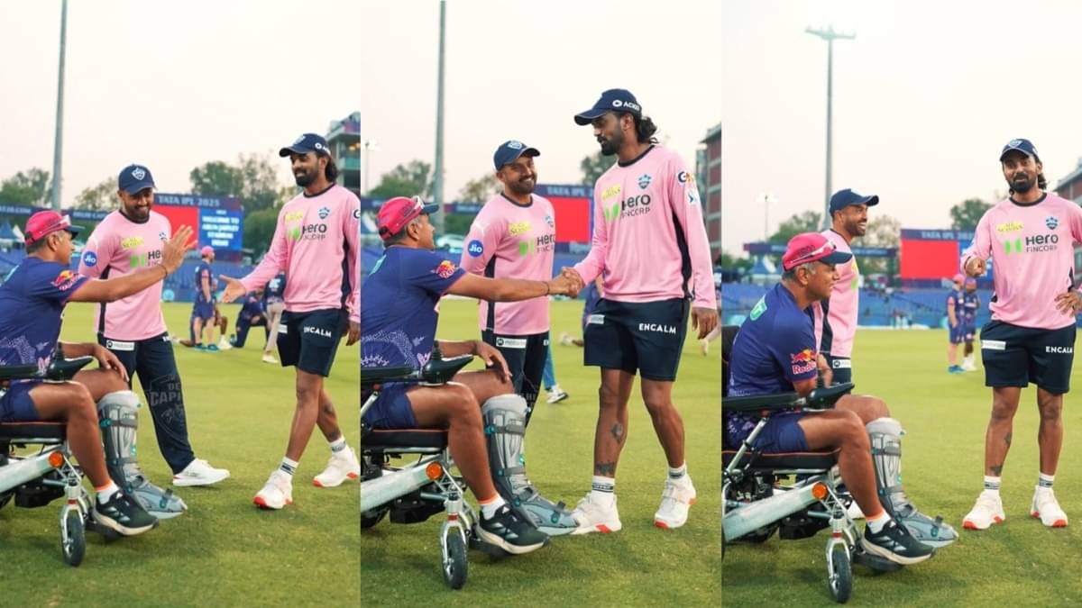 DC vs RR, IPL 2025: Rahul Dravid, KL Rahul Share Heartwarming Moment ...