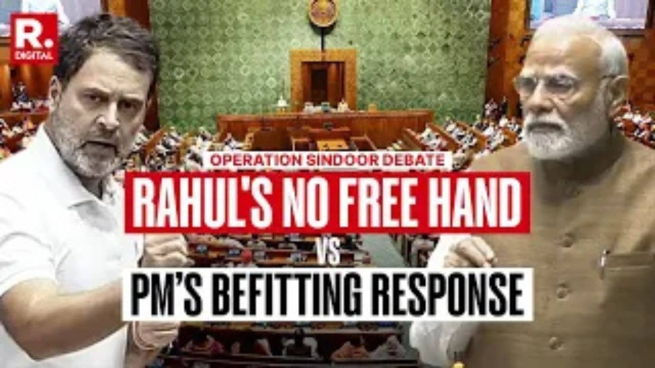 Video: Rahul's 'Free-Hand' Argument vs Modi’s Strong Reply | Republic World