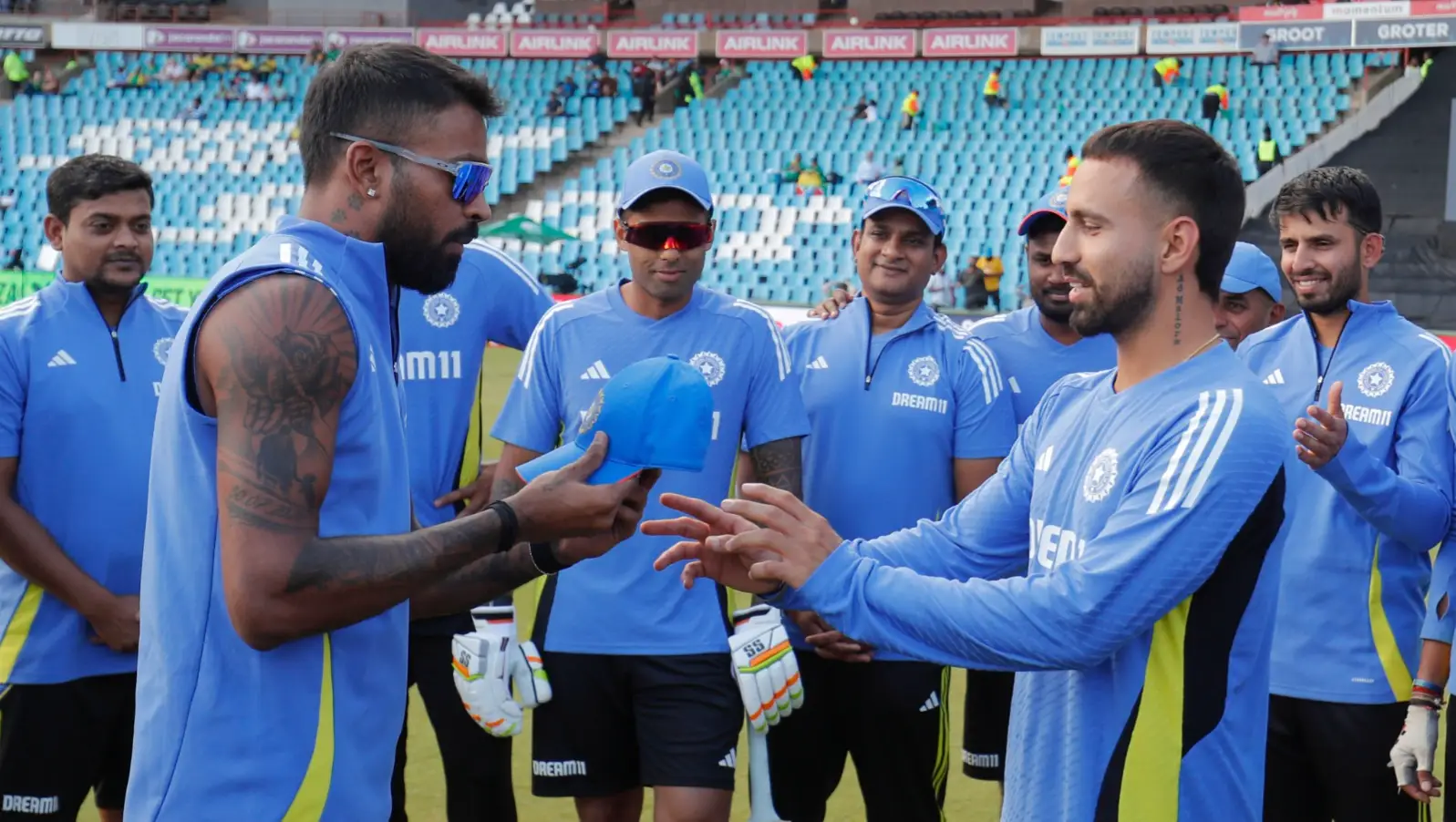 Ramandeep Singh Makes His Team India Debut in T20Is, Receives Debut Cap ...