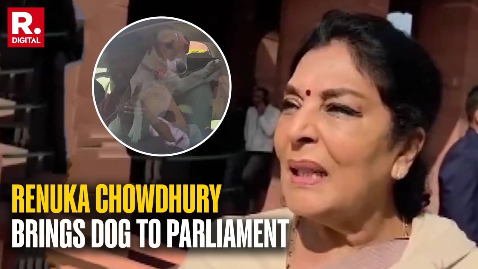 'Those Who Bite Are Inside': Congress MP Renuka Chowdhury Defends Bringing Dog To Parliament ...