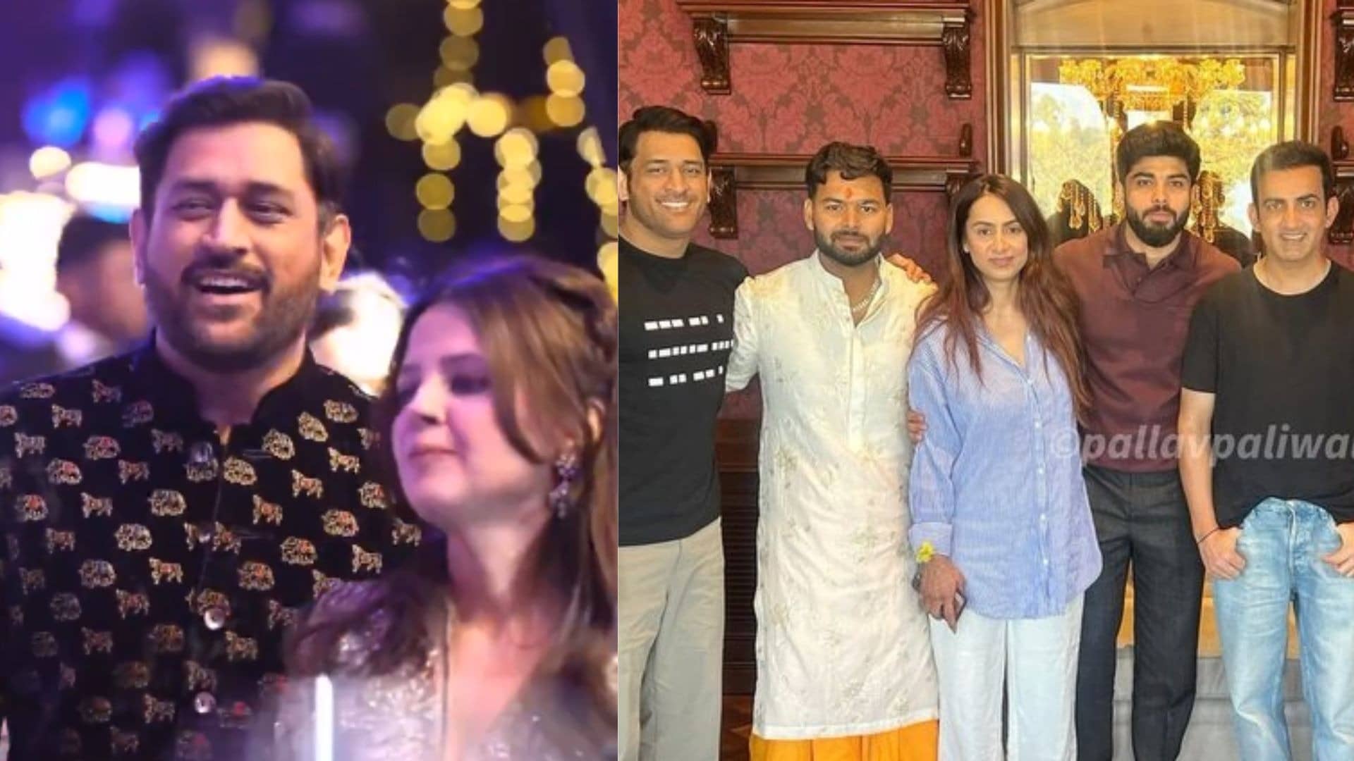 ऋषभ पंत की बहन की शादी में MS Dhoni ने बांधा समां, गौतम गंभीर के साथ खिंचवाई तस्वीर; खुलकर नाचे ...
