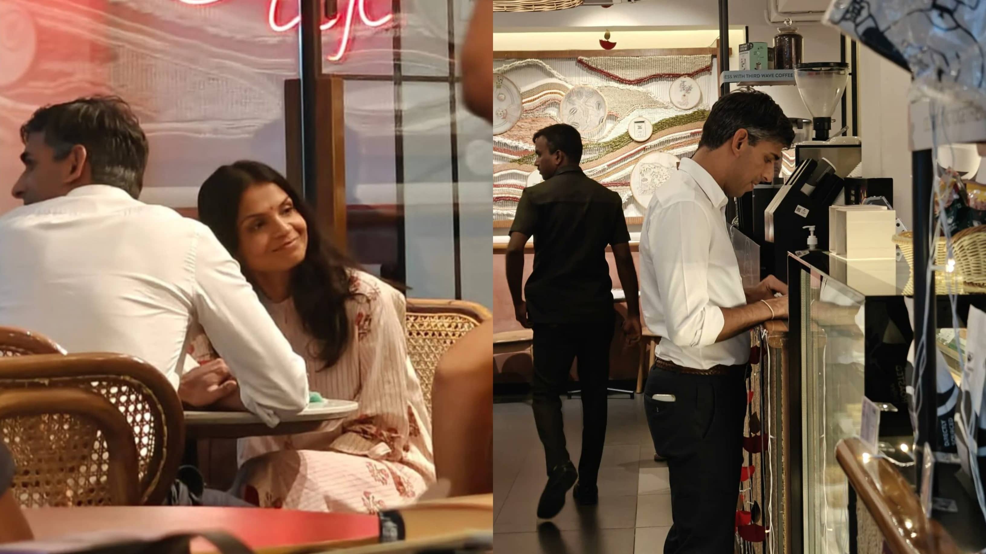 Rishi Sunak, Akshita Murthy Spotted at Coffee Shop in Bengaluru, See ...