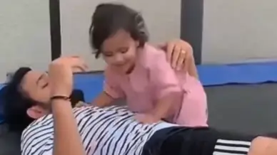 Rohit Sharma Gives Daddy Goals; Plays With Daughter Samaira, Watch ...