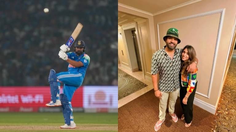 'This One Hit Straight Here': Ritika Sajdeh's Adorable Post After Rohit Sharma's 32nd ODI Ton ...