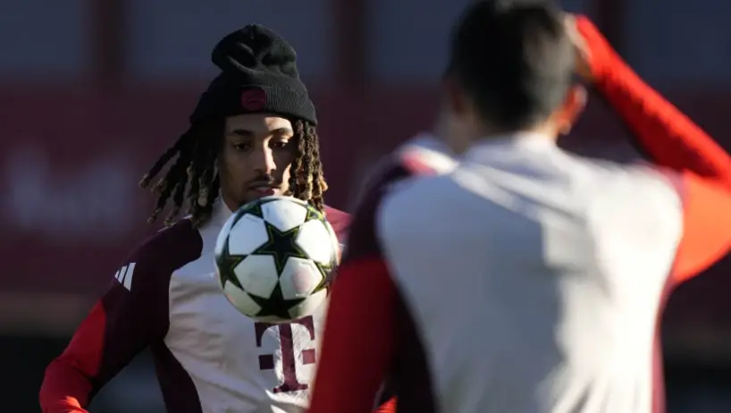 Bayern Munich Full Back Sacha Boey Out With Ankle Ligament Issue As His ...