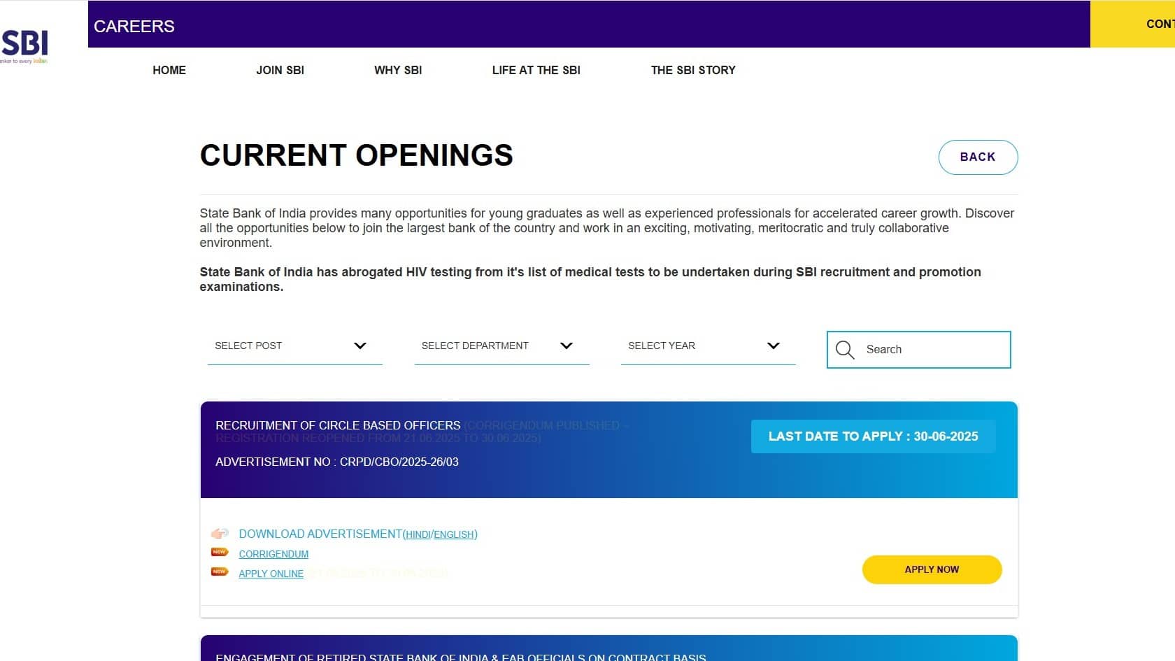 SBI Bank CBO Recruitment 2025 Application Window Reopens, Know How to ...