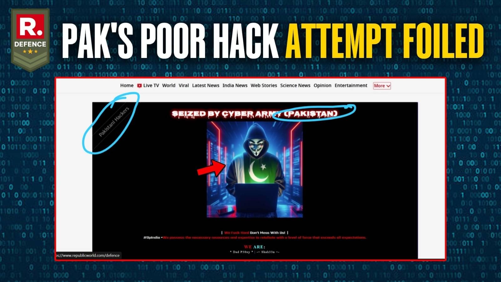 Pakistan Attempts to Hack Republic's Website, Miserably Fails in its Attempt | Republic World