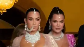 Kim Kardashian's Diamond Studded Nath Steals The Show Anant-Radhika's ...