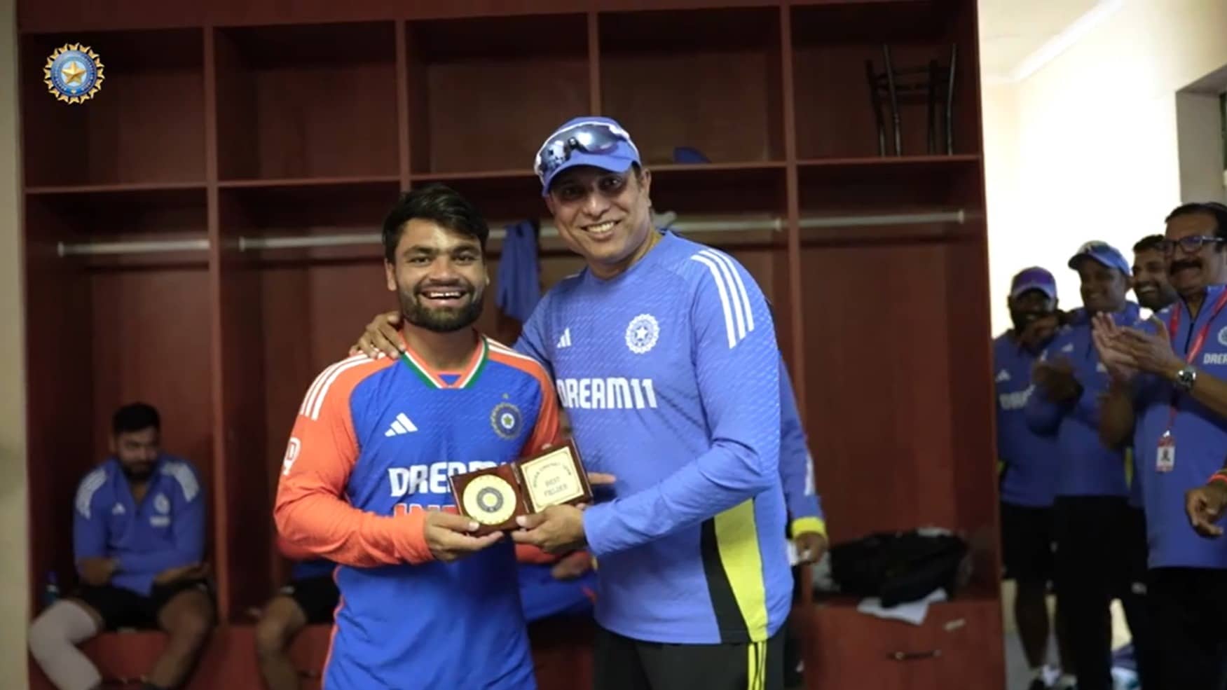 T Dilip Makes Appearance as Fielder Medal Tradition Continues, Rinku ...