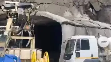 Section of Under-Construction Tunnel Collapses in Shimla | VIDEO ...
