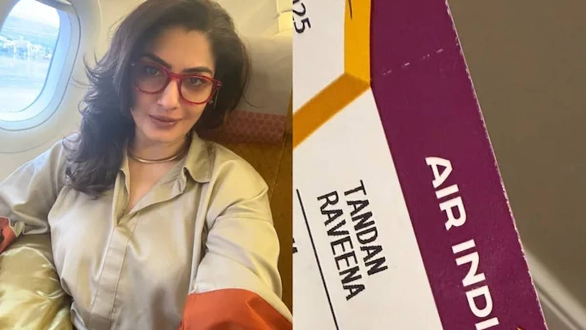 ‘Crew is Sad’: Raveena Tandon Boards Air India After AI171 Tragedy ...