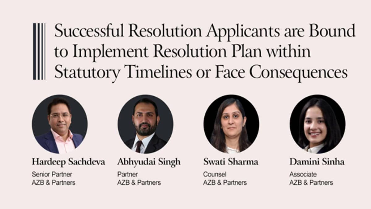 Successful Resolution Applicants Are Bound to Implement Resolution Plan ...