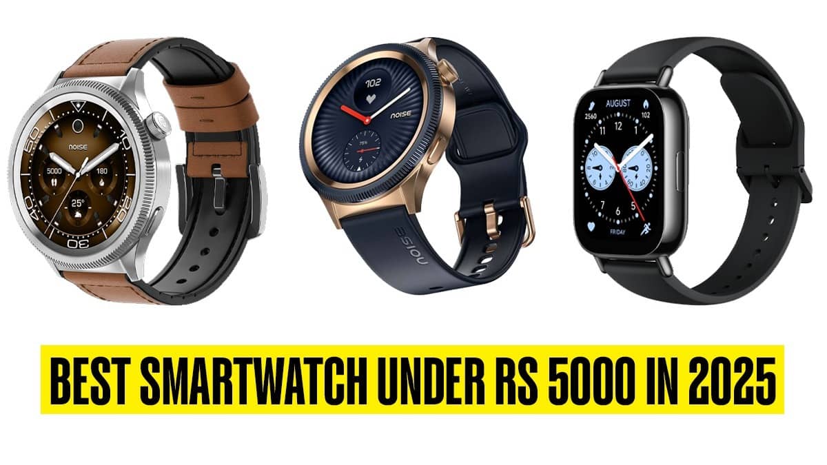 Best Smartwatch Under Rs 5000 in 2025: Redmi Watch 5 Lite, Realme Watch ...