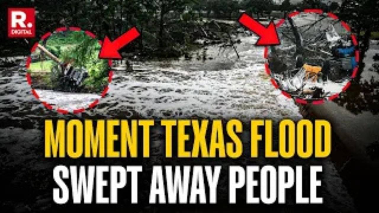 Texas Floods: Moment When The Texas Flood Swept Away Lives ; At Least 105 Died | Republic World