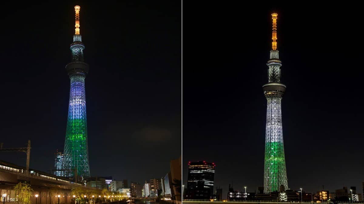 Tokyo Skytree Lit Up In Indian Flag Colours To Mark PM Narendra Modi's ...