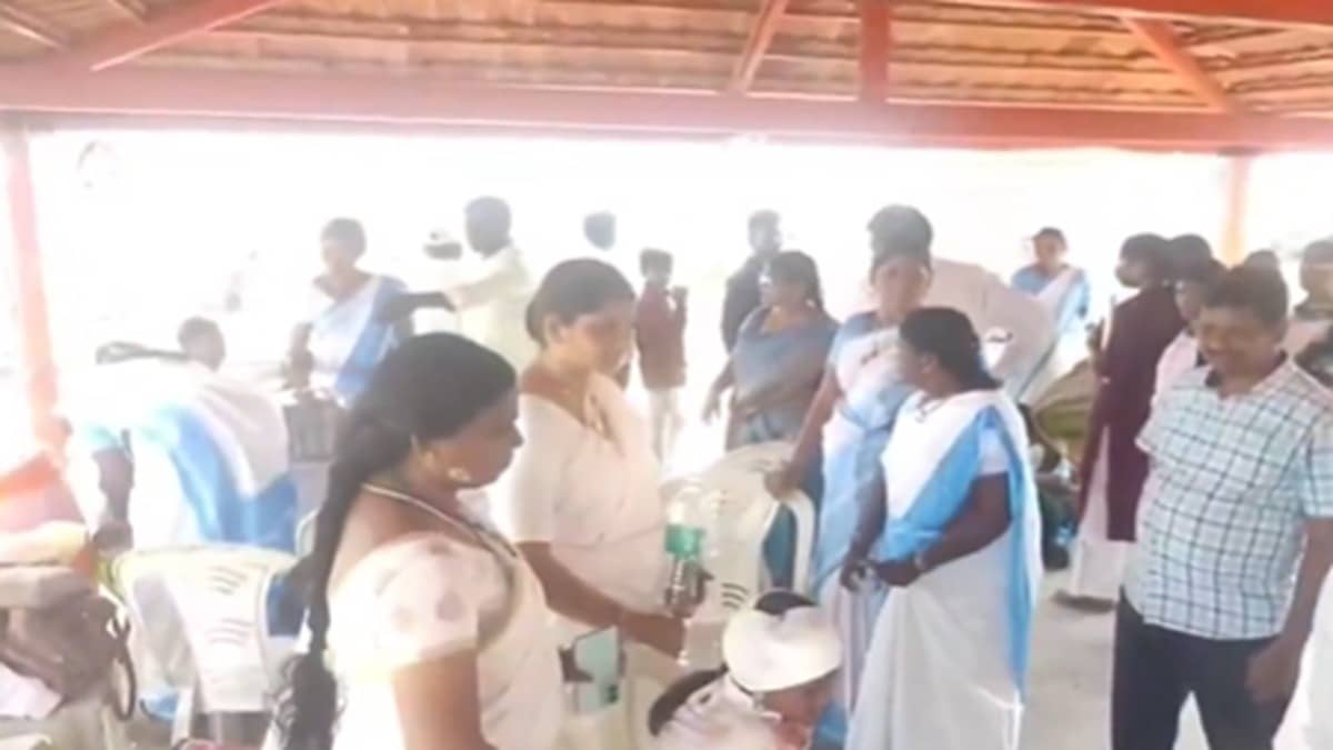 Tornado Causes Chaos At Valmidi Sri Sitaramula Kalyanam In Telangana ...