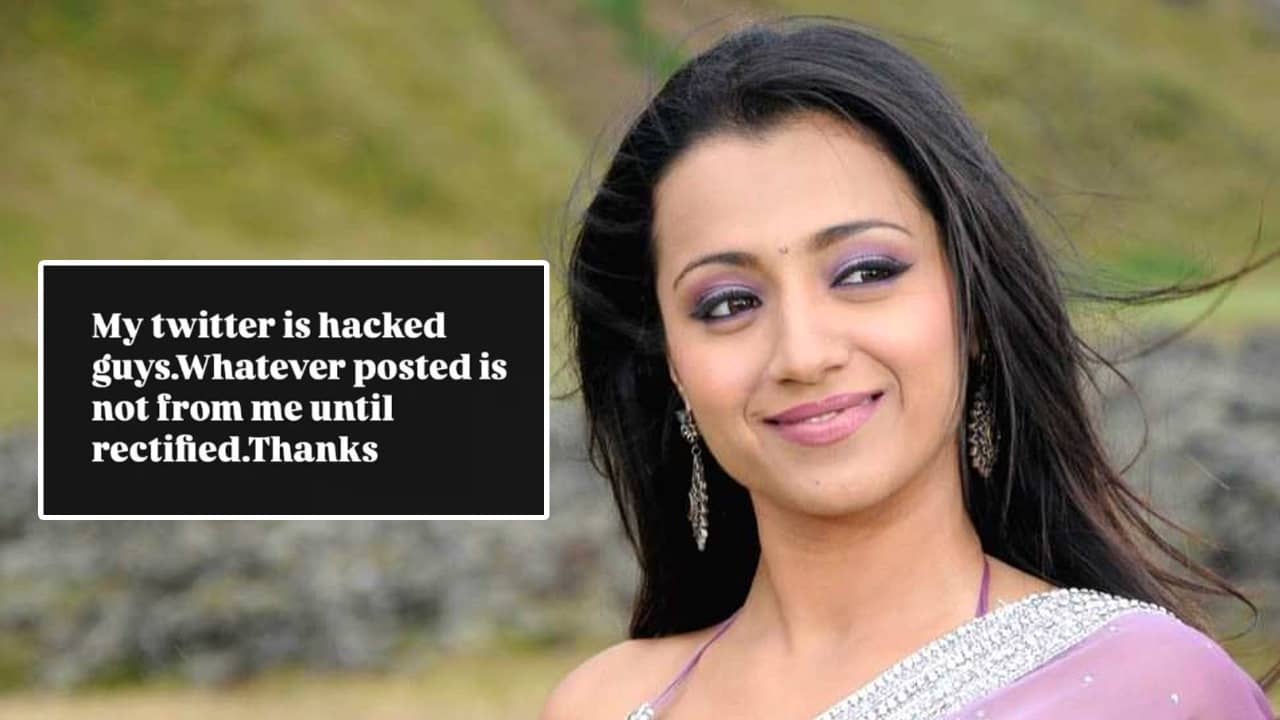 Trisha Krishnan's X Account Hacked, Vidaamuyarchi Actress Alerts Fans ...