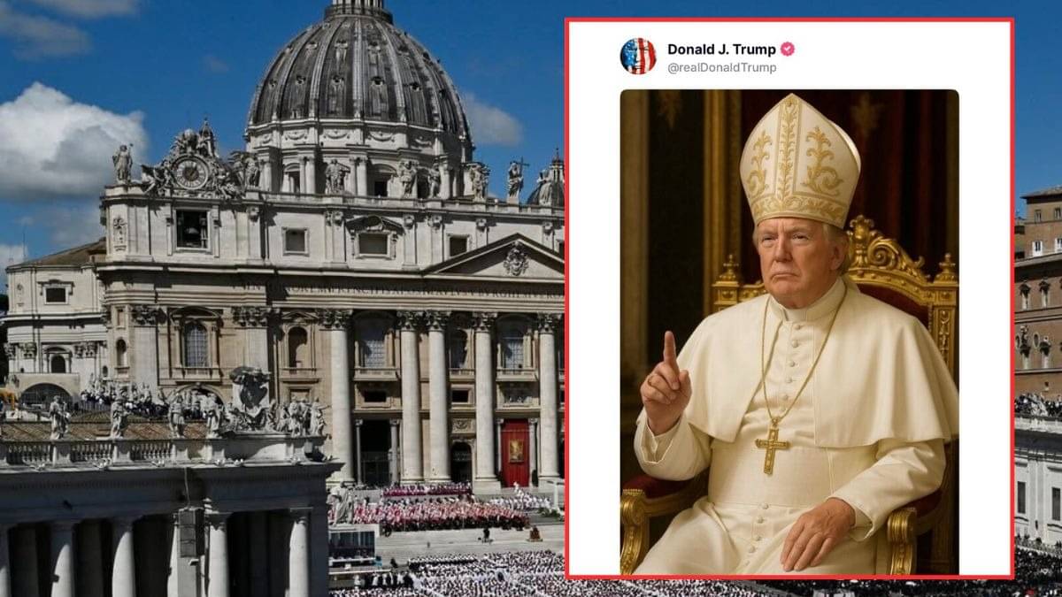 Trump Shares Photo of Himself as Pope, Netizens Slam It as ‘Blasphemy ...