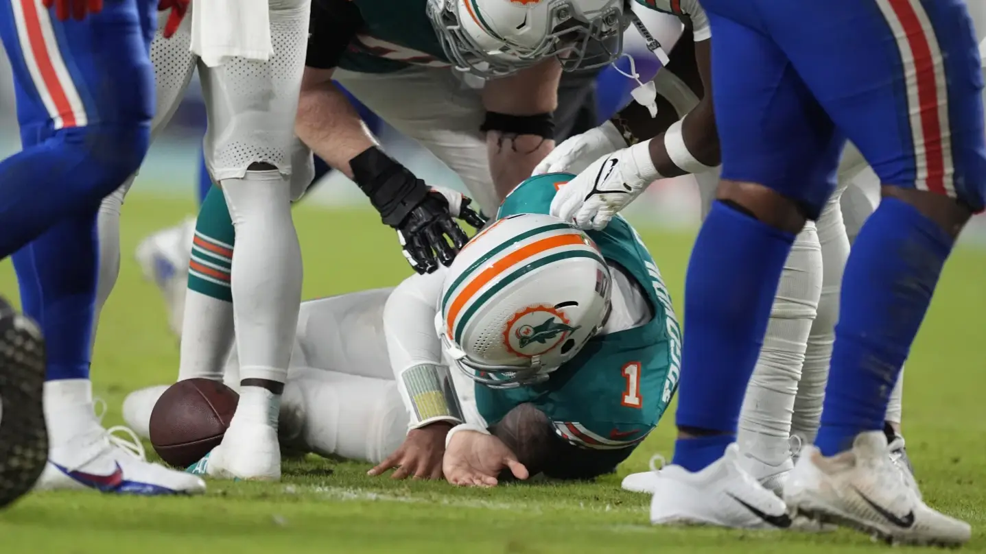 Miami Dolphins QB Tua Tagovailoa will see a neurologist this week after suffering another ...