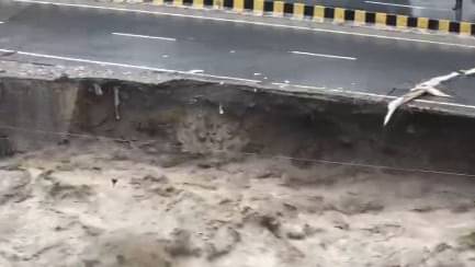 Video Shows Major Parts of Kullu-Manali Highway Washed Away Raging ...