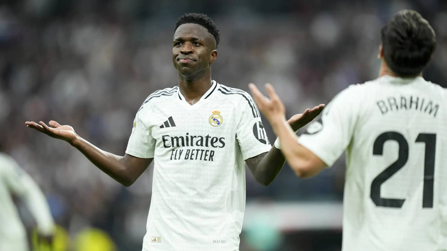 Vinícius Jr nets hat trick in win as three Real Madrid players go down ...