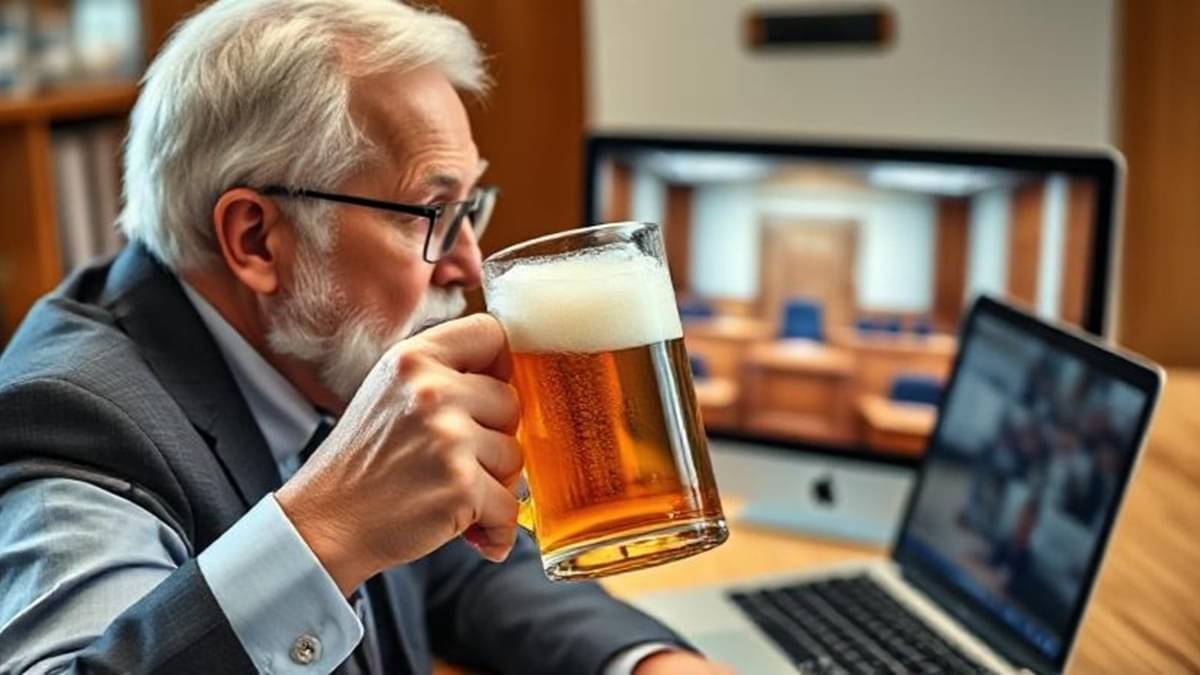 Virtual Court Hearing Turns Awkward: Senior Advocate Caught Sipping ...