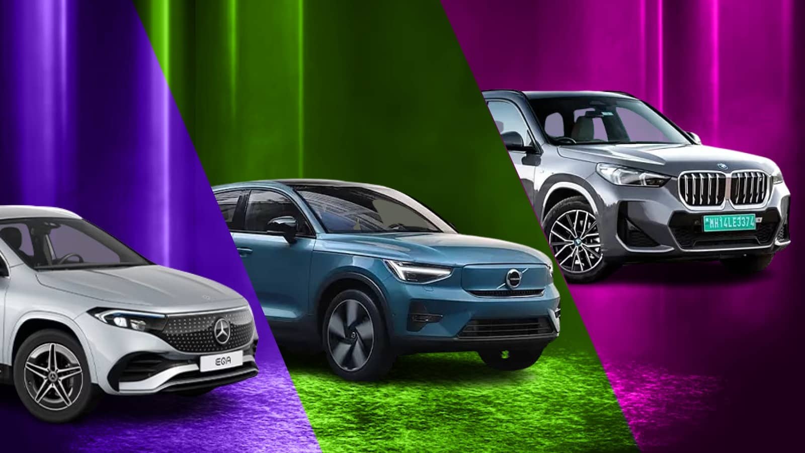 Battle of Luxury EVs SUVs: Mercedes Benz EQA 250+ vs Volvo C40 Recharge ...