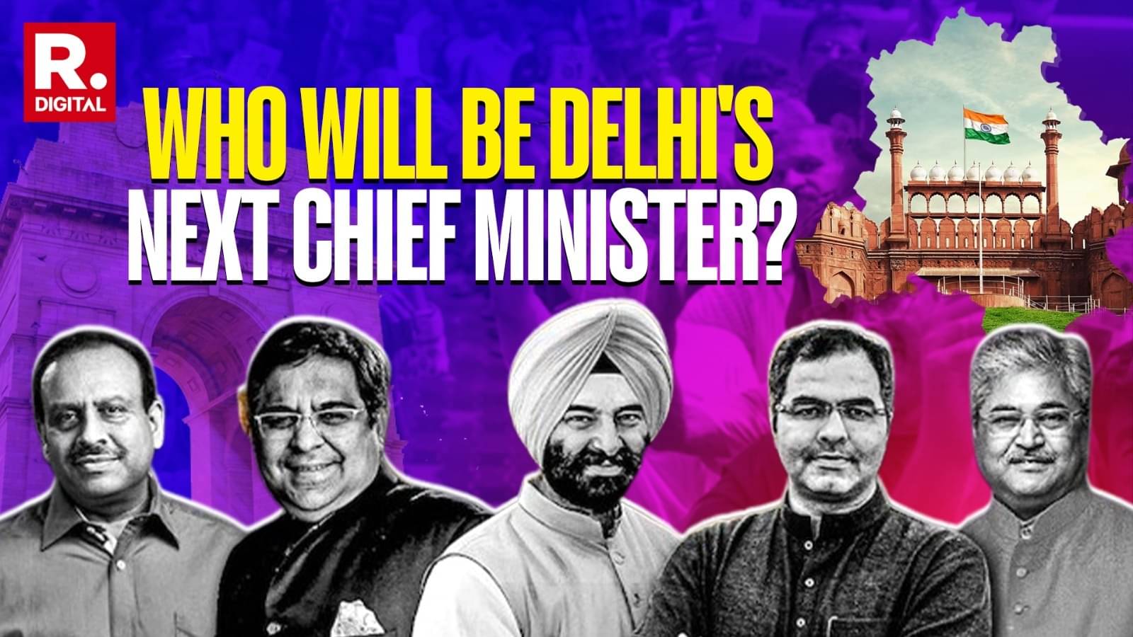 Who Will BJP Pick as Delhi’s Next Chief Minister? List of Probable CM ...