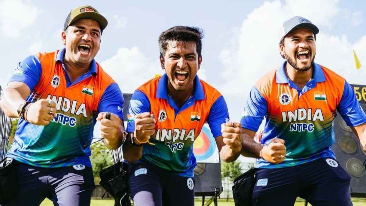India Create History! Compound Archery Team Secure First-Ever Gold At ...