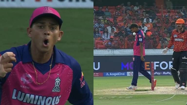 SRH vs RR: Yashasvi Jaiswal Accidentally Hits Sandeep Sharma With The Ball On His Chest, Video ...