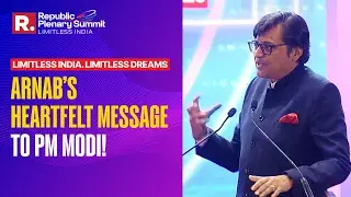 VIDEO: You Are The Limitless India We Owe Our Limitless Dream To: Arnab ...