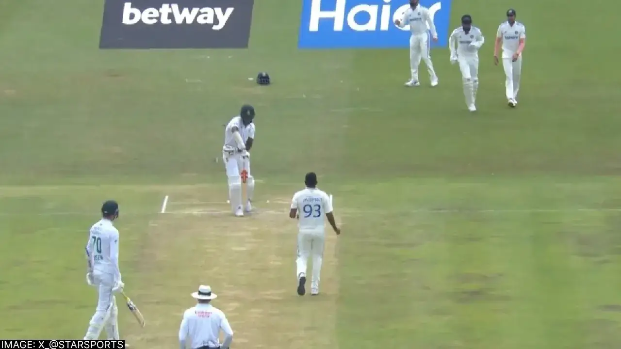 WATCH: Jasprit Bumrah gives Kagiso Rabada a taste of his own medicine ...