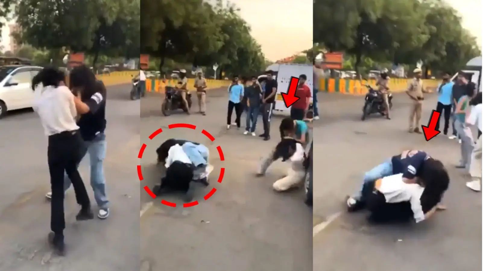 Four Girls Fight Violently In Middle Of The Road, Video Goes Viral ...