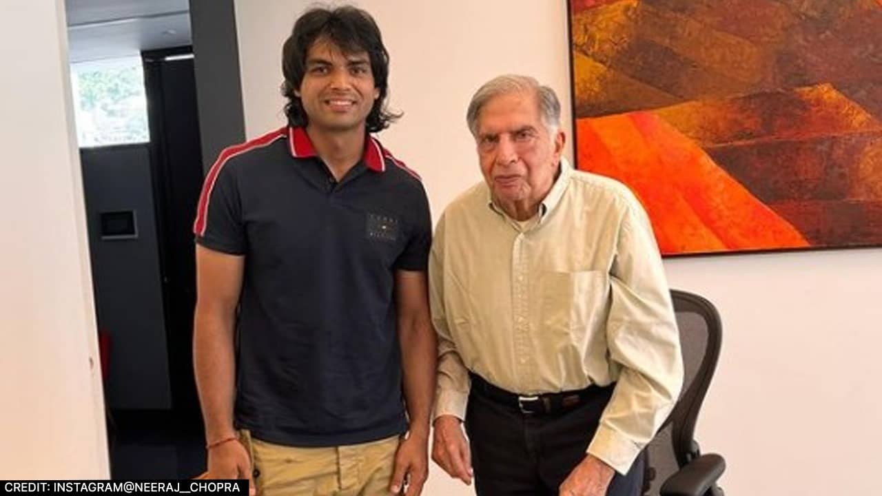 Champions In One Frame: India's Golden Boy Neeraj Chopra Meets Ratan ...